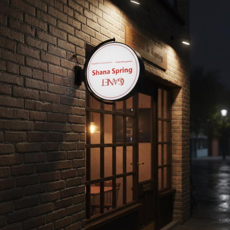 Rotating Shop Sign, Custom LED Lightbox for Salons & Cafes, Outdoor ...