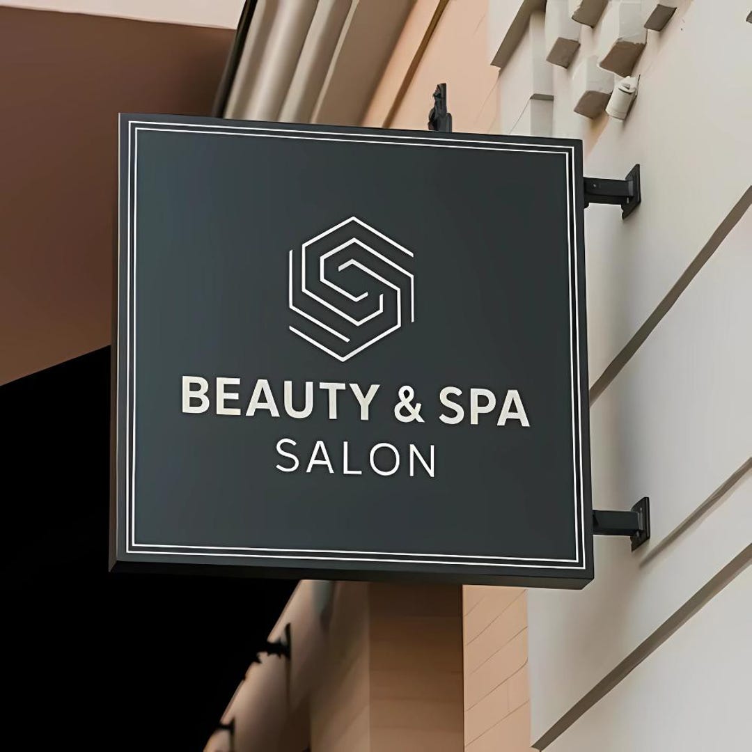 Custom Blade Sign, Clinic, Bakery, or Cafe – Double-sided Outdoor Metal ...