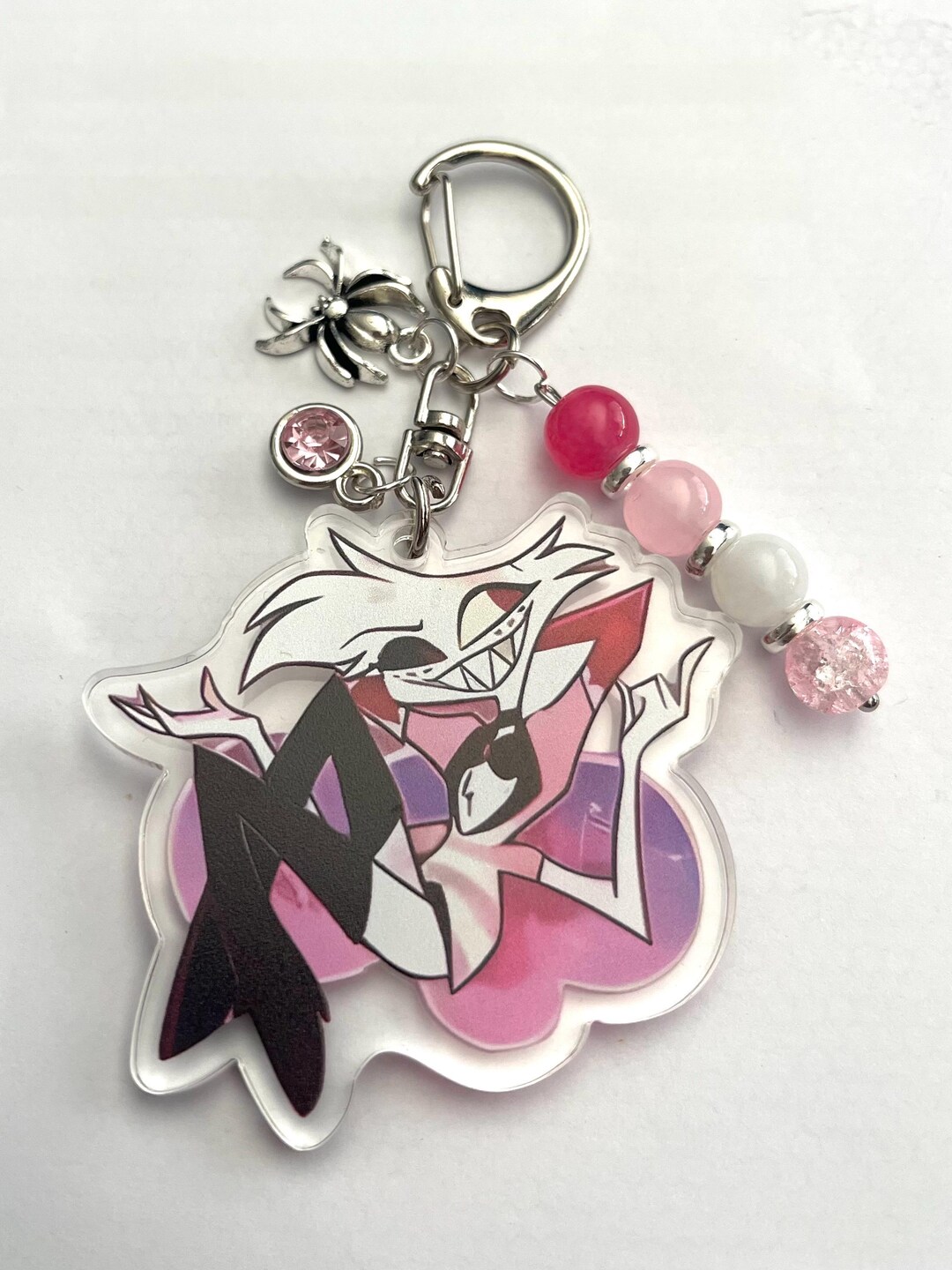 Hazbin Hotel Angeldust Inspired Keychain - Etsy UK