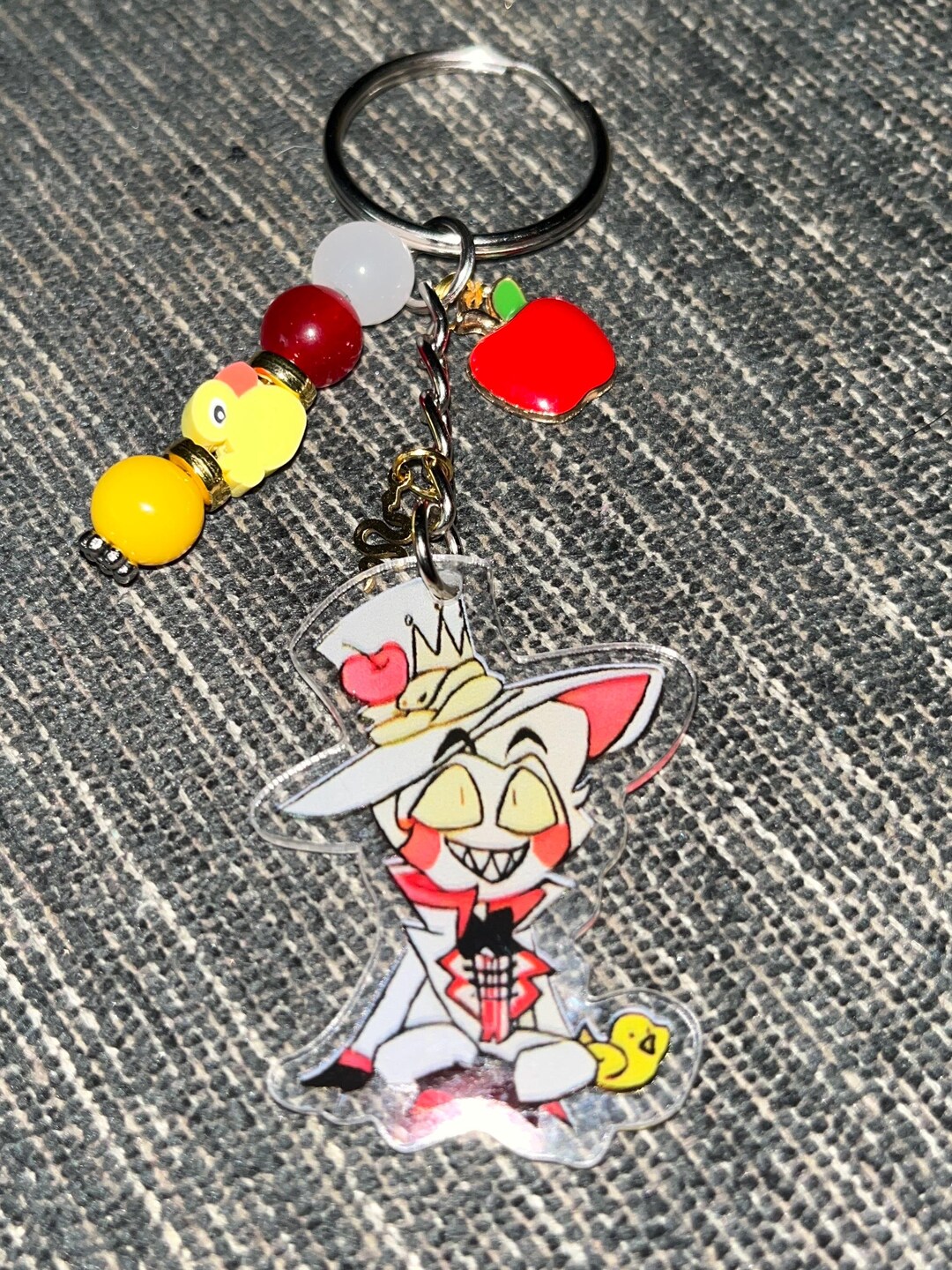 Hazbin Hotel Lucifer Inspired Keychain - Etsy UK