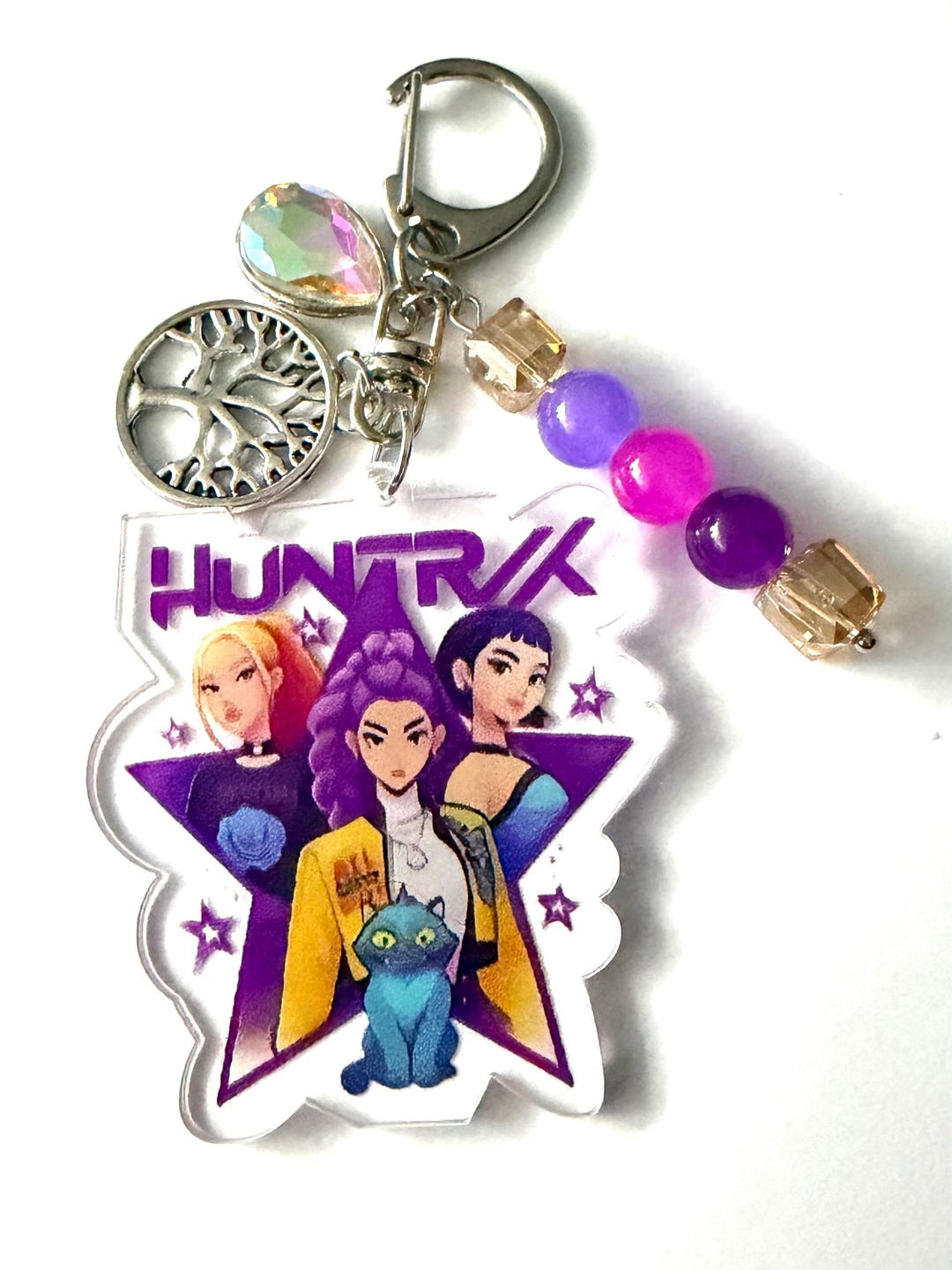 K Pop Demon Hunters Inspired Handmade Keychain Huntrix - Etsy