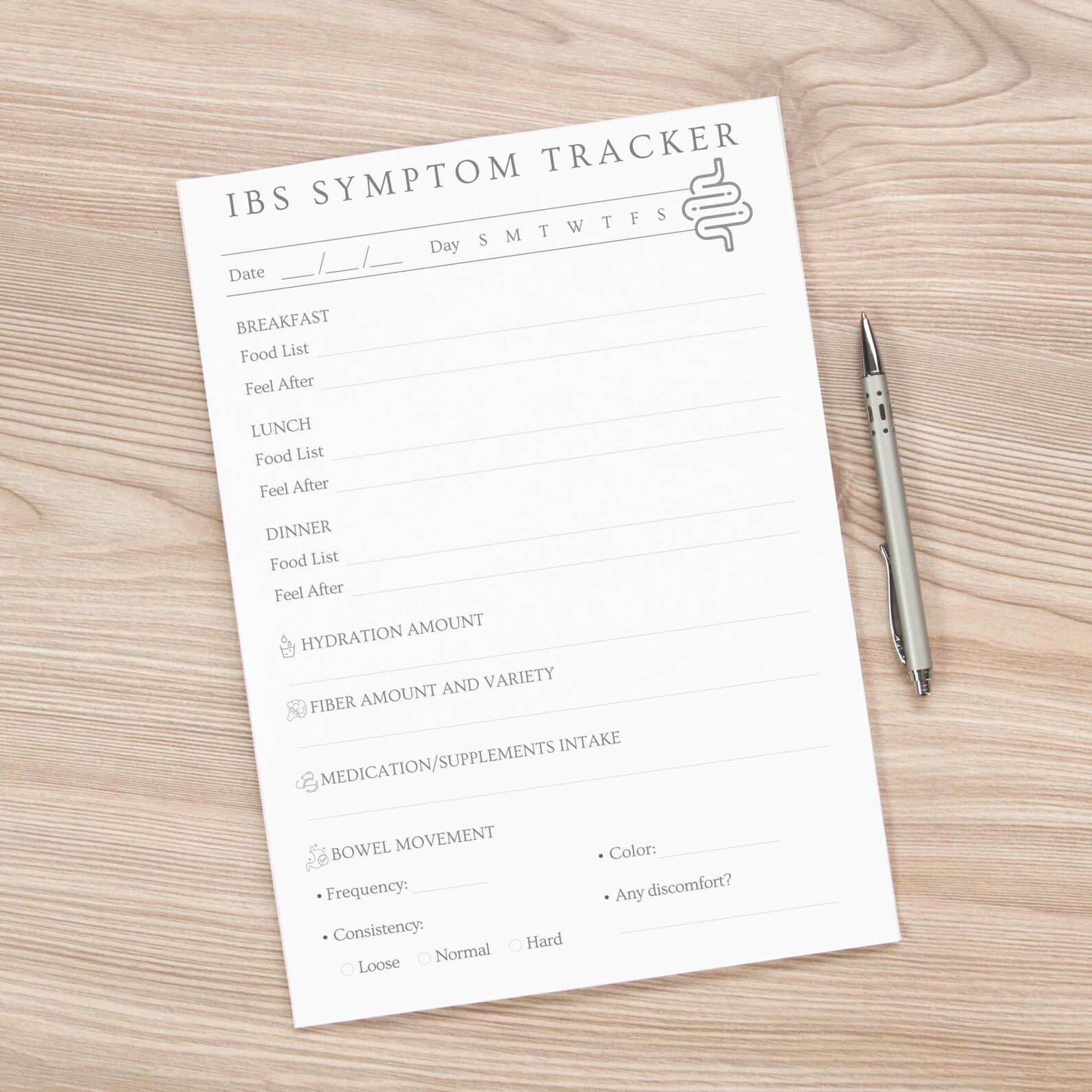Daily IBS Diet Symptom Tracker - Low Fodmap Diary, Check Triggers With ...