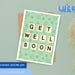 Get Well Soon Card With Scrabble Tile Design Printable Recovery ...