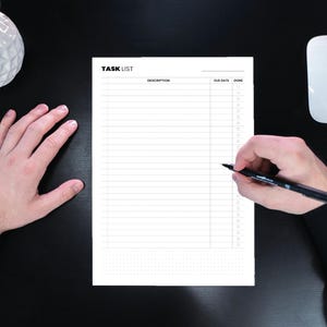 Project Planner Printable: A4 A5 Task List Templates (PDF Downloadable ...