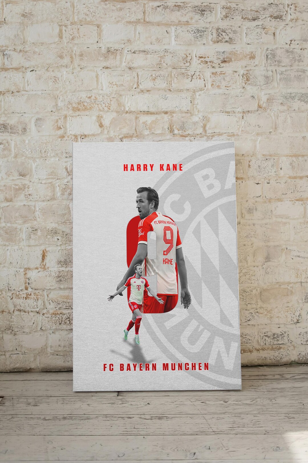 FC Bayern Munich Harry Kane Poster & Canvas - Football Decor, #9 - Etsy