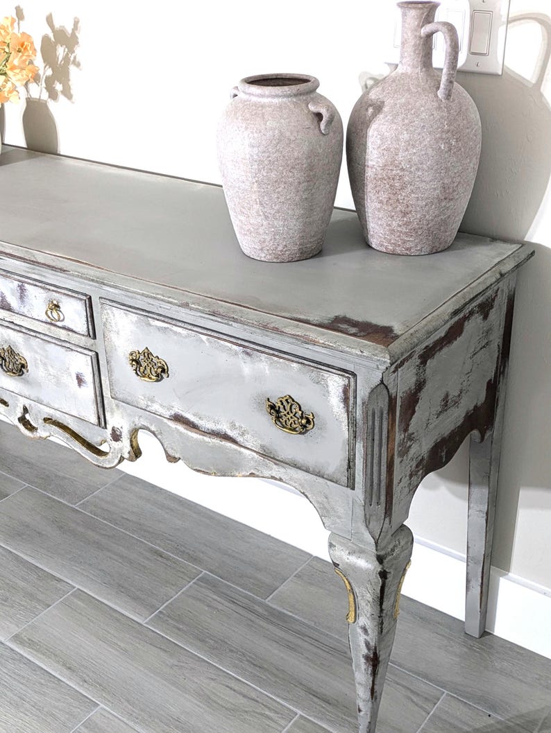 Vintage, Distressed Look, Aged, Buffet - Etsy