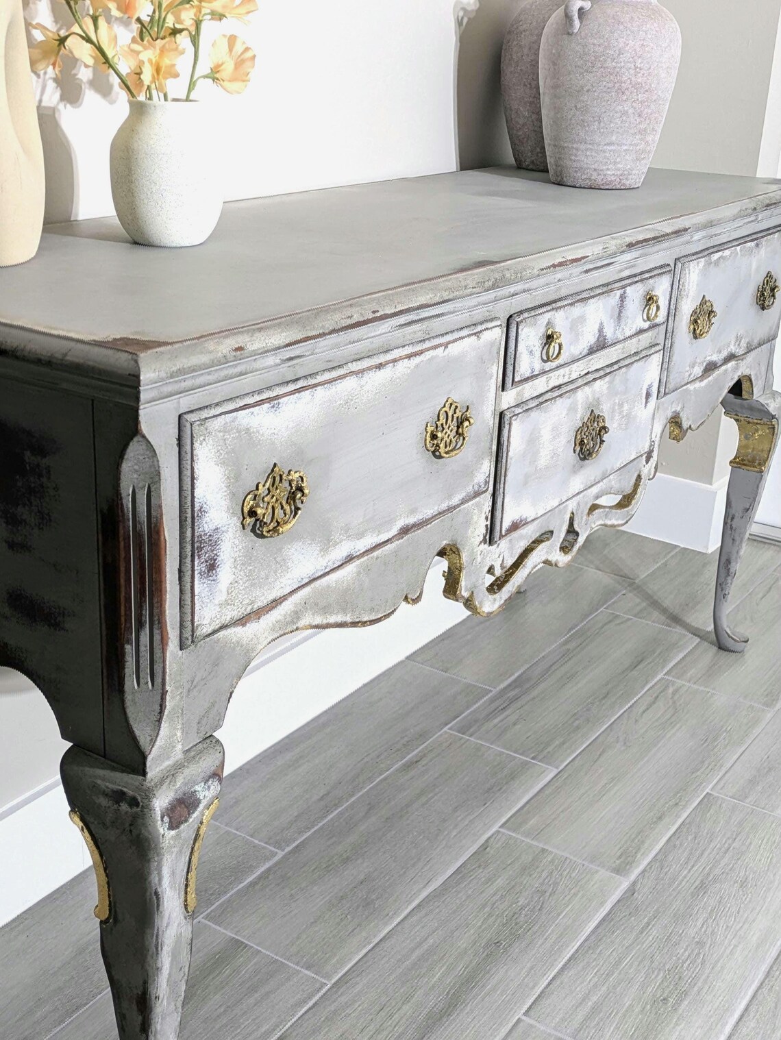 Vintage, Distressed Look, Aged, Buffet - Etsy