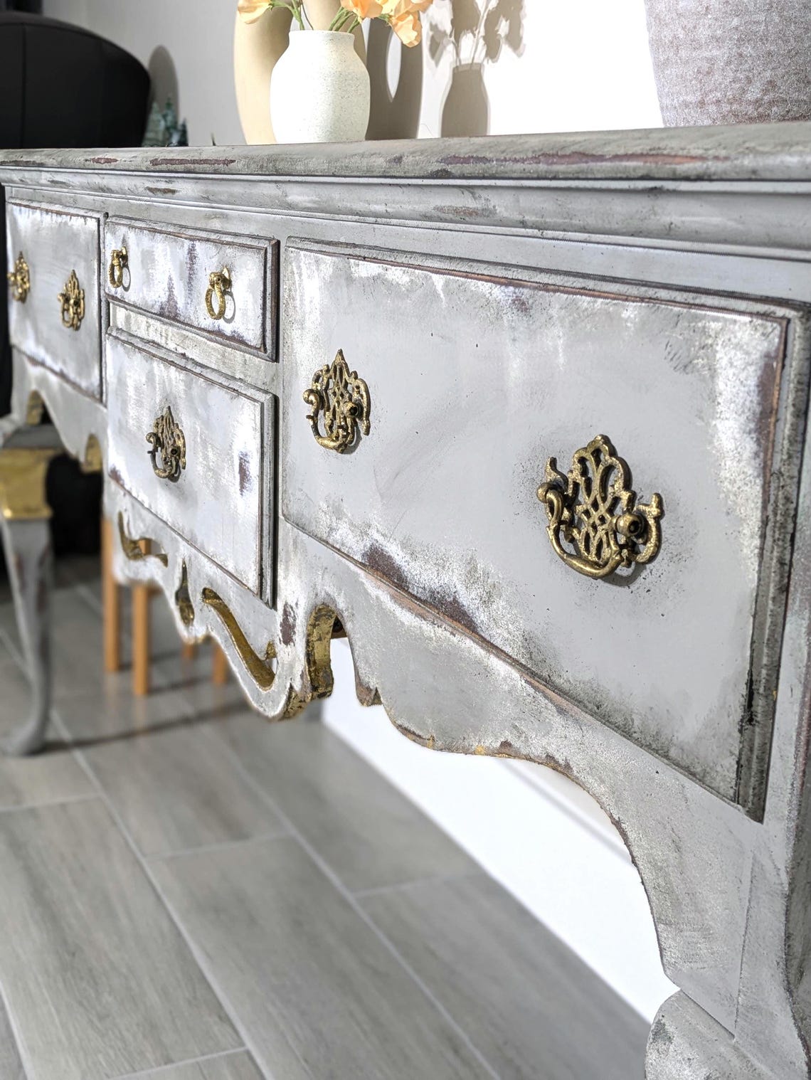 Vintage, Distressed Look, Aged, Buffet - Etsy