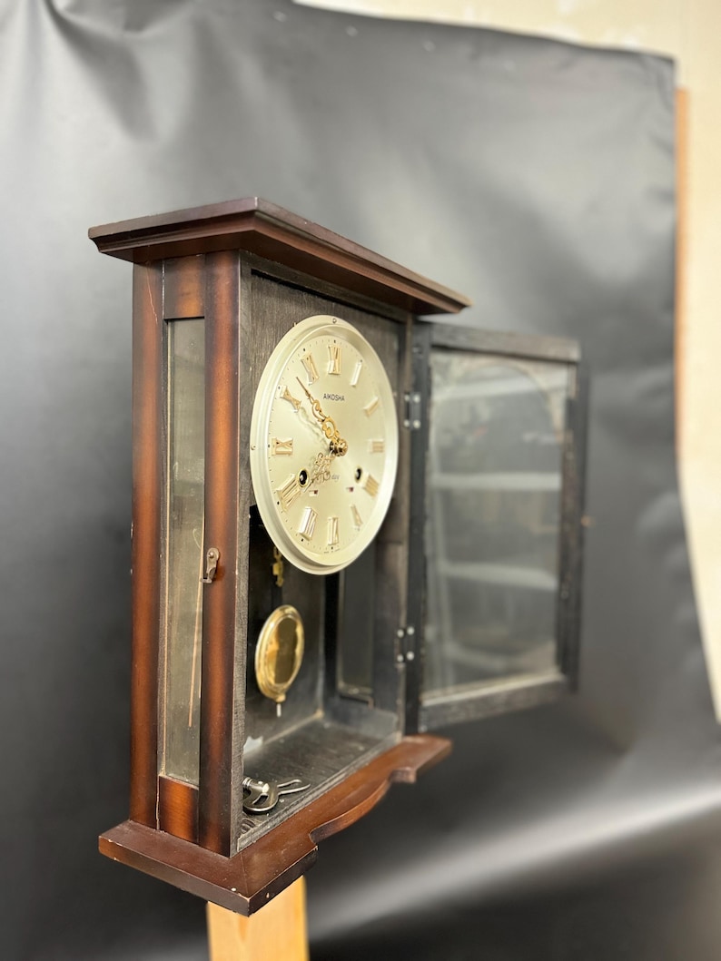 Vintage AIKOSHA 31 Day Wall Clock Chime - Etsy