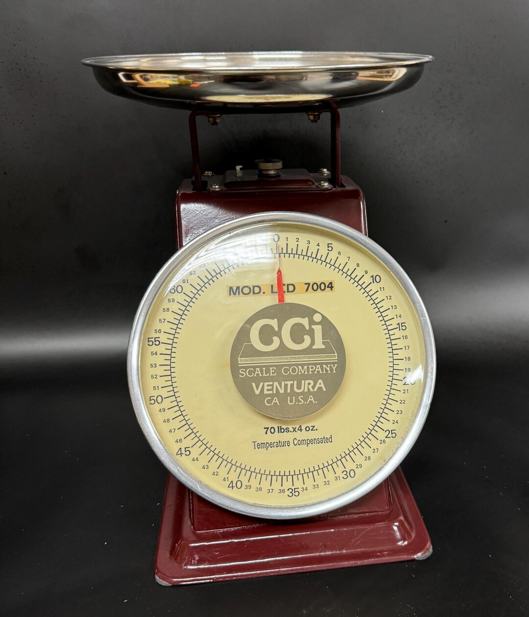 Vintage CCI Scale Co Table Top Model HCD 7004 Weighs up to 70 Lbs 4 Oz ...