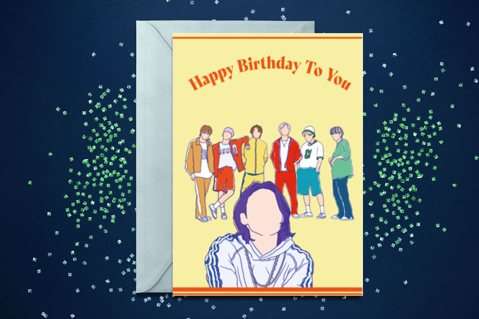 BTS Card/ BTS Printable/ BTS Printable Card/ Bts Birthday Card/bts ...