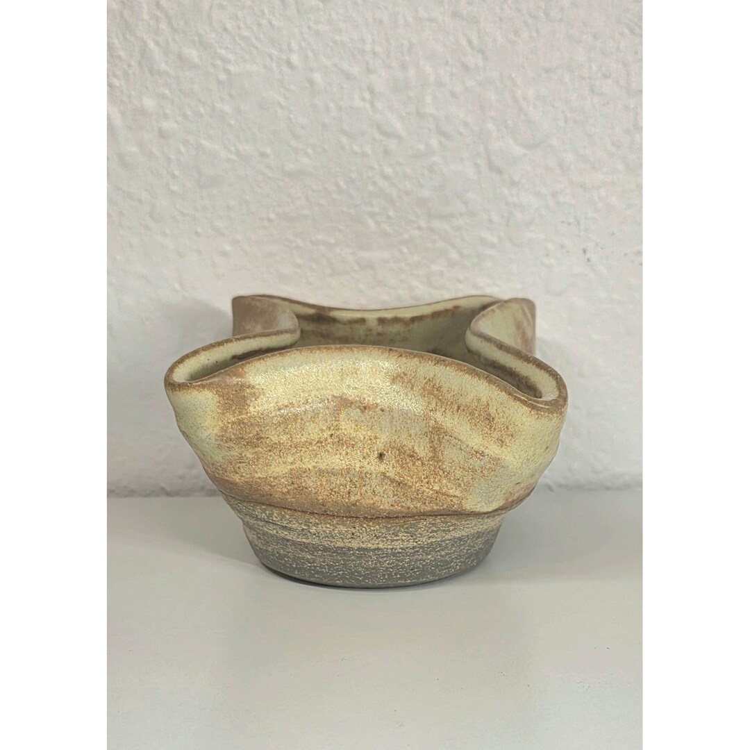 Vintage MOMO Signed Studio Pottery Bowl Ashtray Studio Art Handmade ...