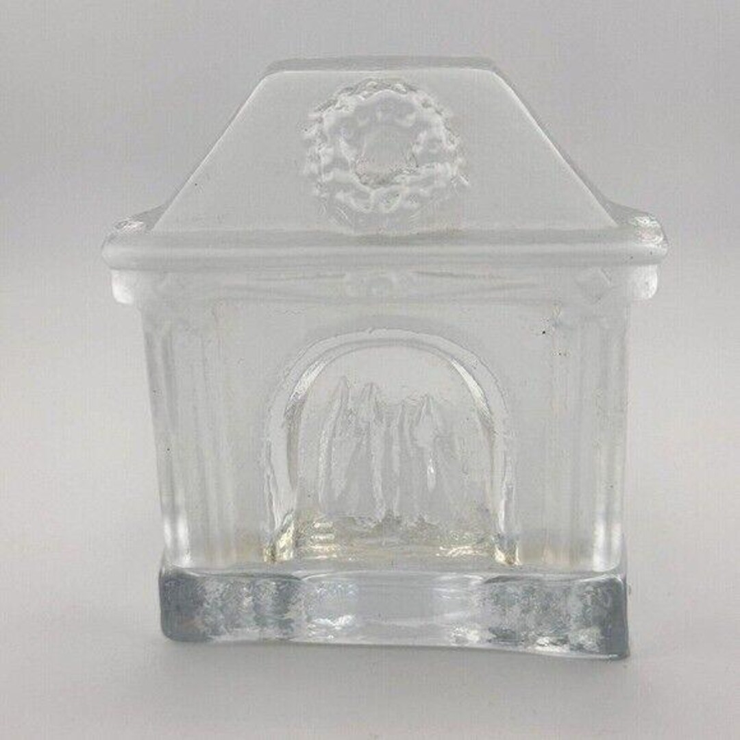 Vintage Nybro Glasbruk Crystal Tealight Candle Holder Swedish Glass ...