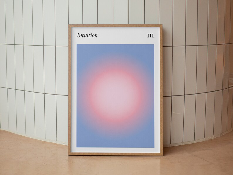 Angel Number 111 Aura Poster Angel Numbers Gradient Poster ...
