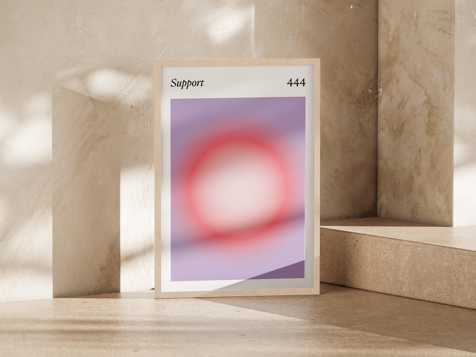 Angel Number 444 Aura Poster Angel Numbers Gradient Poster ...