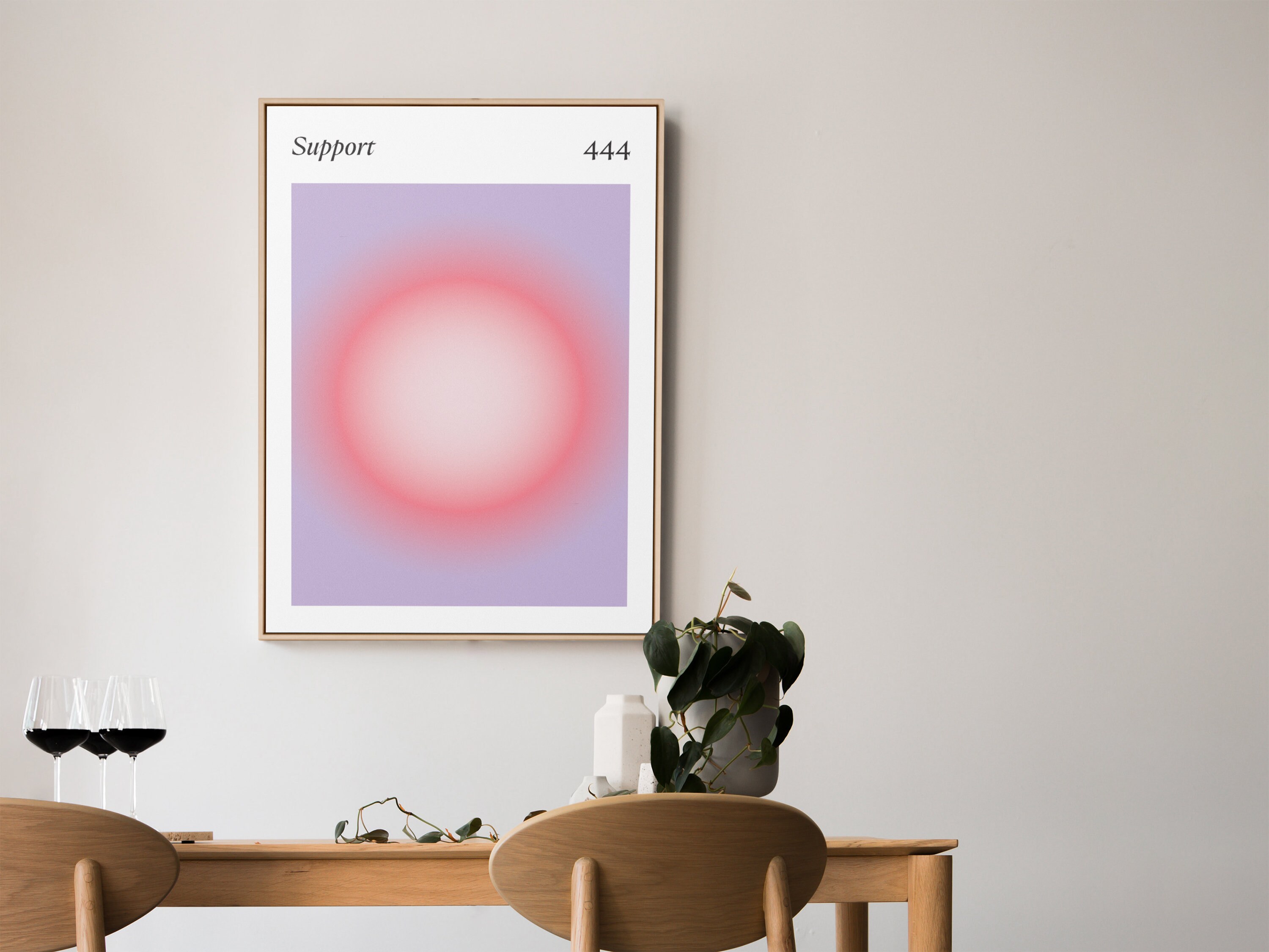 Angel Number 444 Aura Poster Angel Numbers Gradient Poster ...