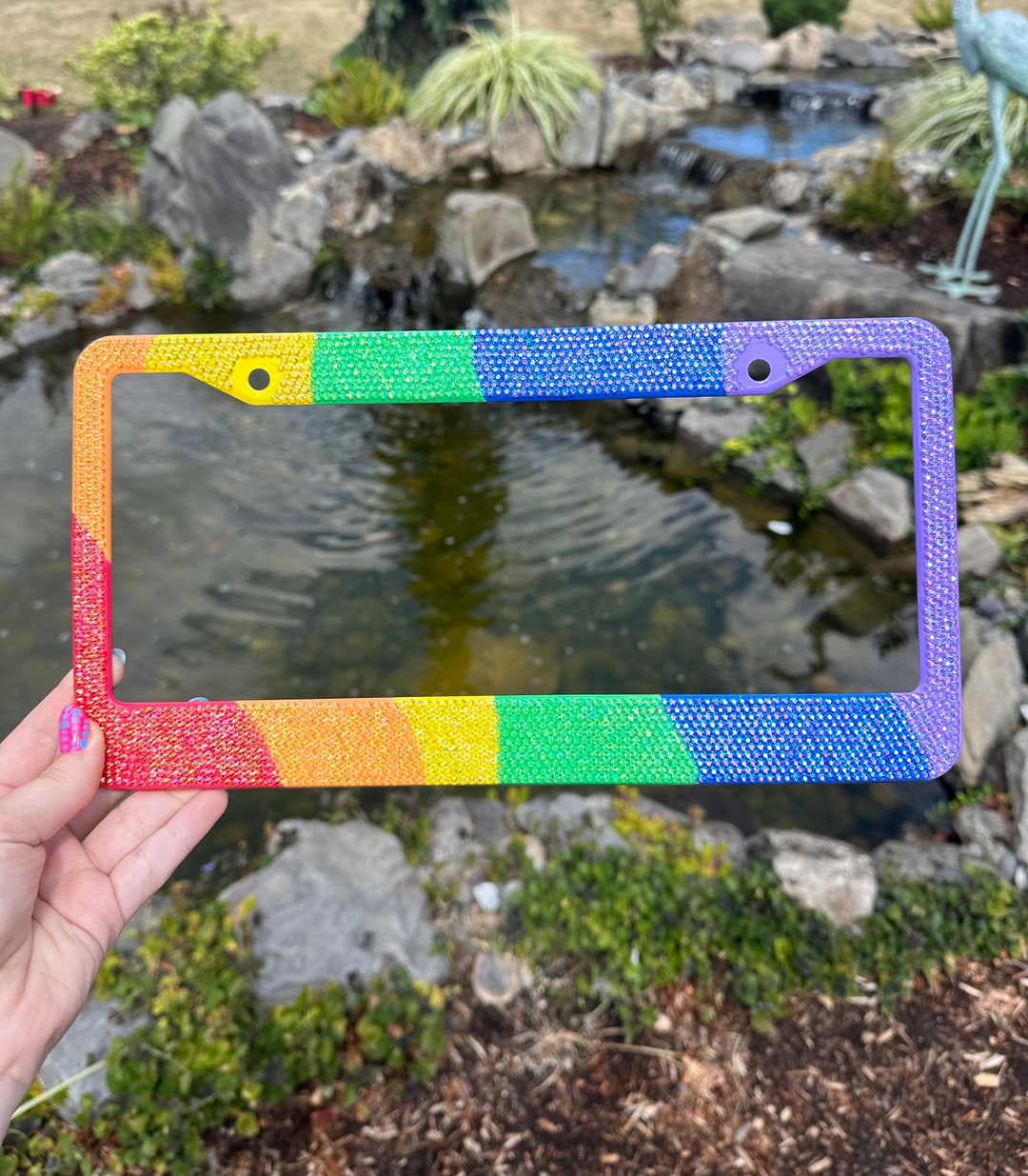 Custom Bedazzled License Plate Frame - Etsy