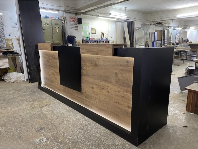 Custom Modern Reception Desk, Modern Furniture, Office Desk, Custom ...