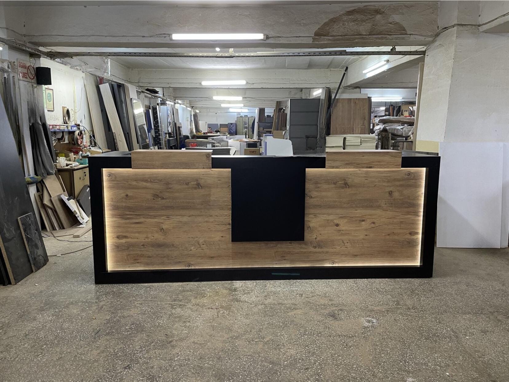 Custom Modern Reception Desk, Modern Furniture, Office Desk, Custom ...