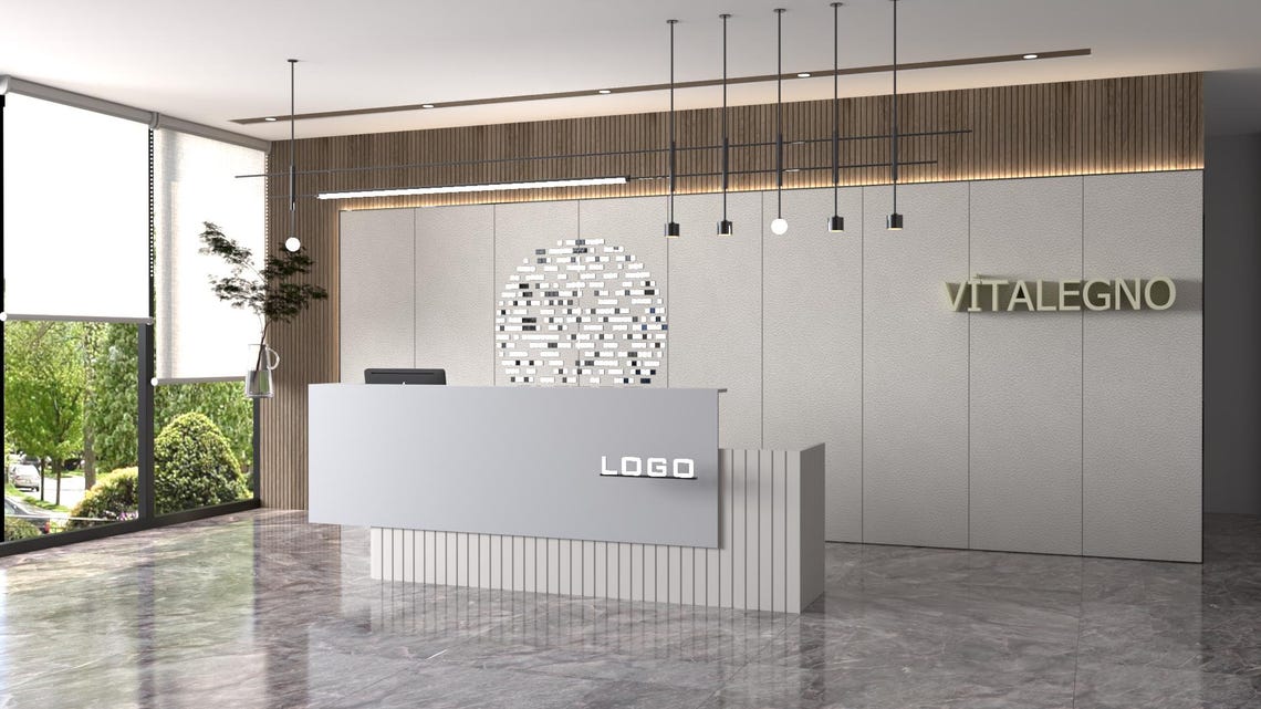 Reception Desk, Modern Furniture, Custom Reception, Custom Podium - Etsy UK