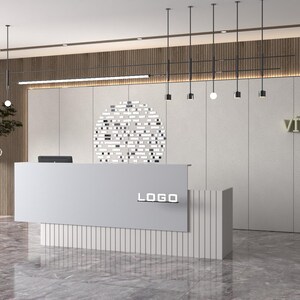 Reception Desk, Modern Furniture, Custom Reception, Custom Podium - Etsy