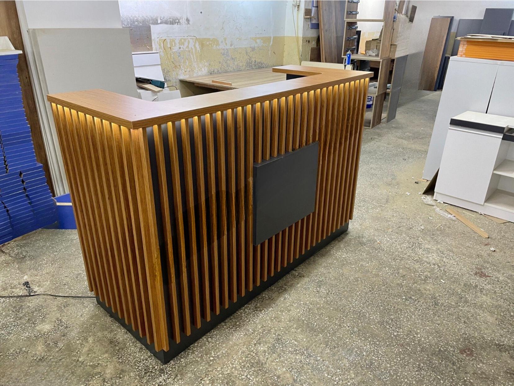 Custom Modern Reception Desk, Modern Furniture, Office Desk, Custom ...