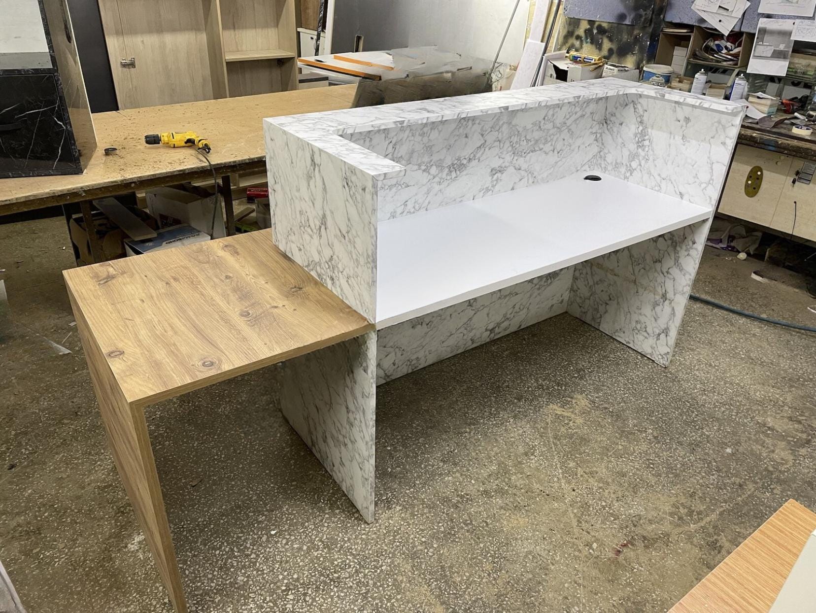 Custom Modern Reception Desk, Modern Furniture, Office Desk,minimalist ...