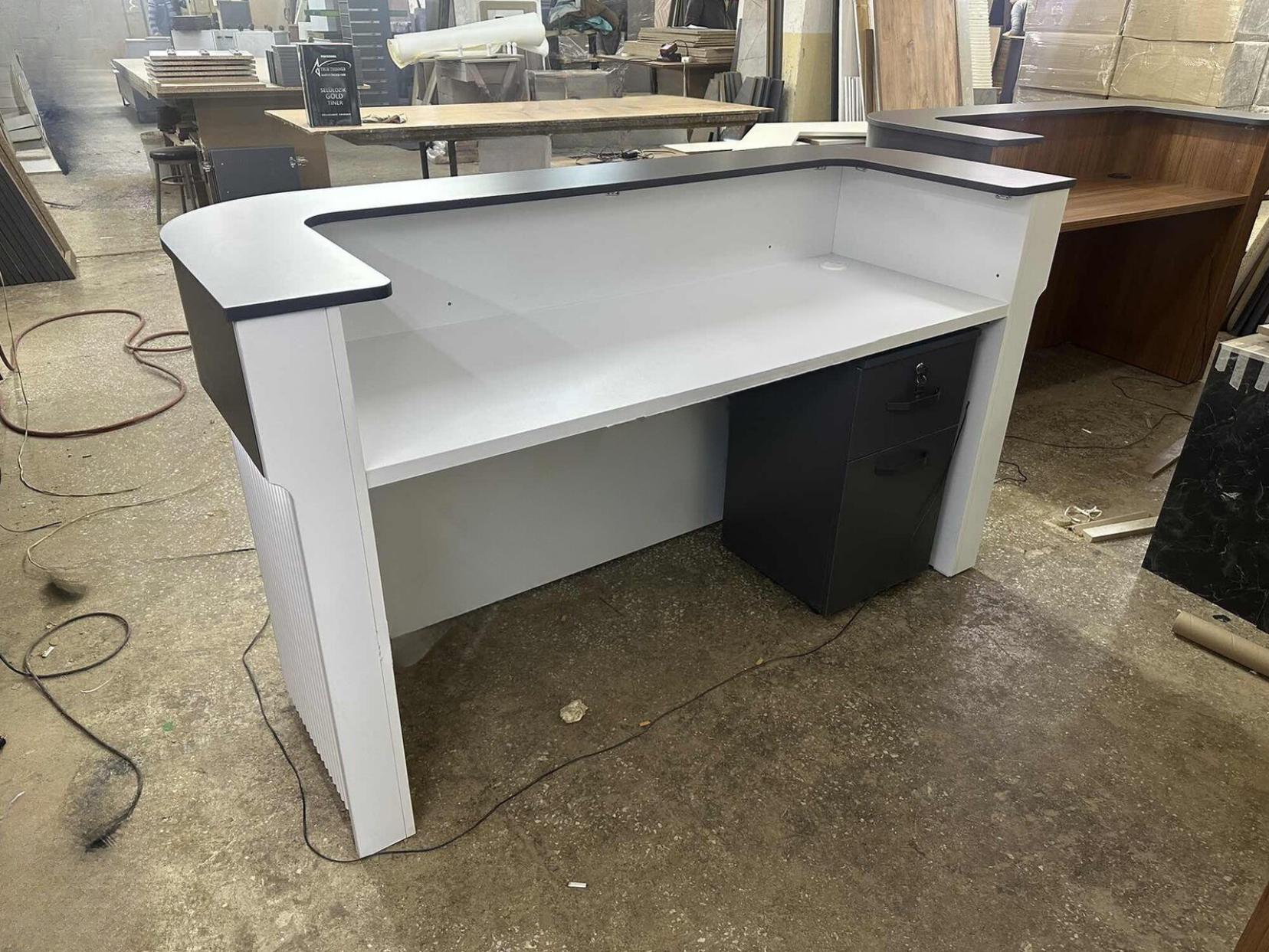 Custom Modern Reception Desk, Modern Furniture, Office Desk, Custom ...