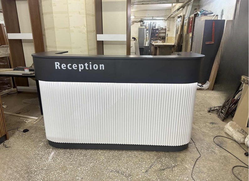 Custom Modern Reception Desk, Modern Furniture, Office Desk, Custom ...