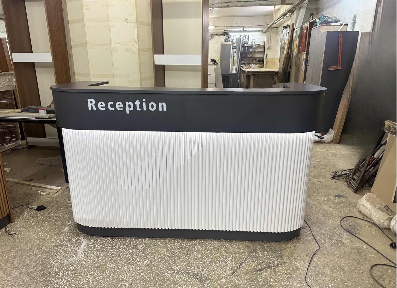 Custom Modern Reception Desk, Modern Furniture, Office Desk, Custom ...