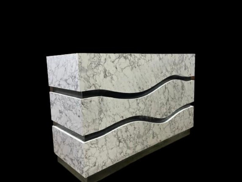 Custom Modern Reception Desk, Modern Furniture, Office Desk, Custom ...