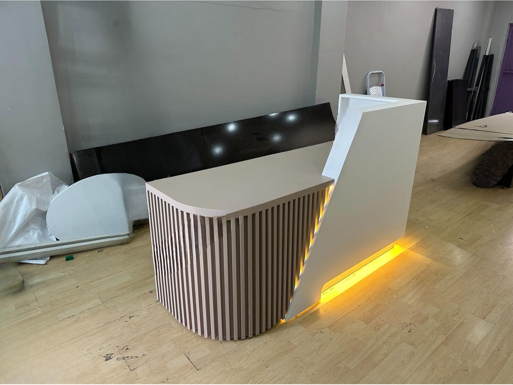 Custom Modern Reception Desk, Modern Furniture, Office Desk, Custom ...