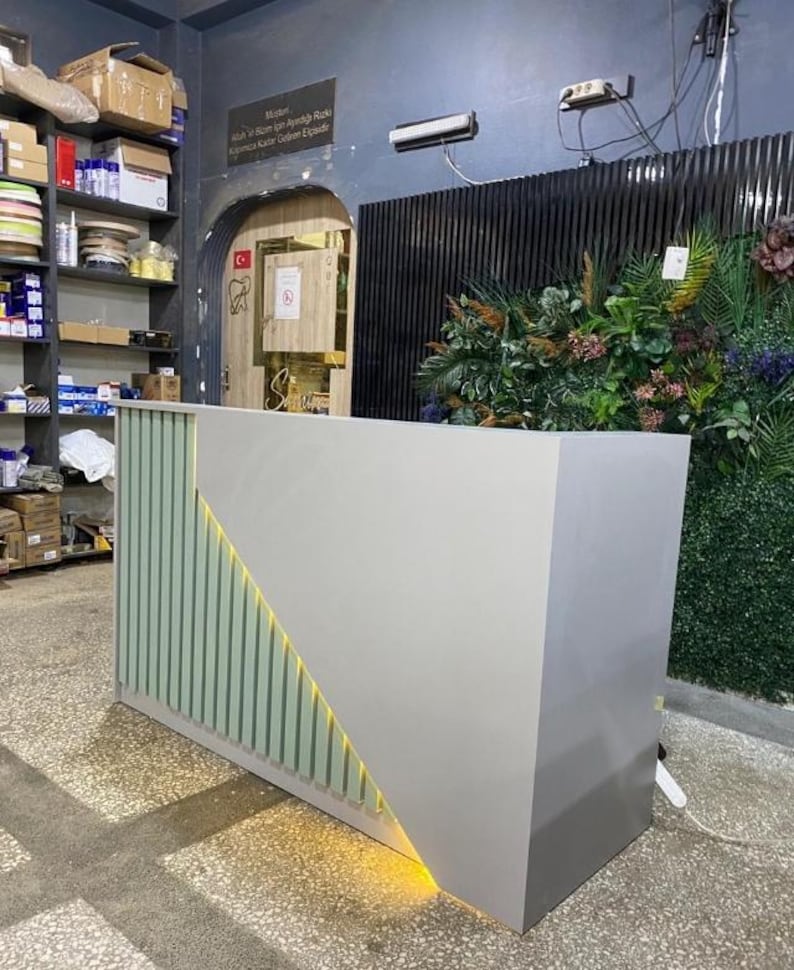 Reception Desk, Modern Furniture, Custom Reception, Custom Podium ...