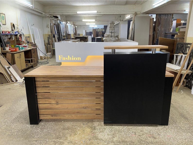 Custom Modern Reception Desk, Modern Furniture, Office Desk,minimalist ...