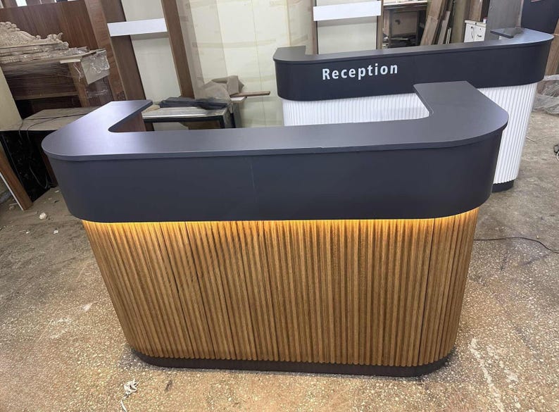 Custom Modern Reception Desk, Modern Furniture, Office Desk, Custom ...
