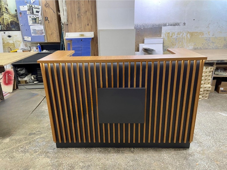 Custom Modern Reception Desk, Modern Furniture, Office Desk, Custom ...