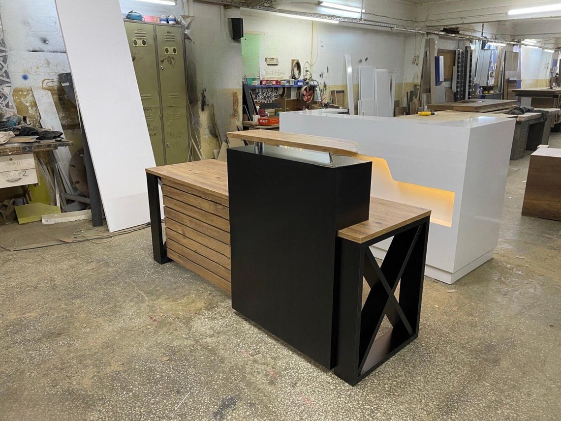 Custom Modern Reception Desk, Modern Furniture, Office Desk,minimalist ...