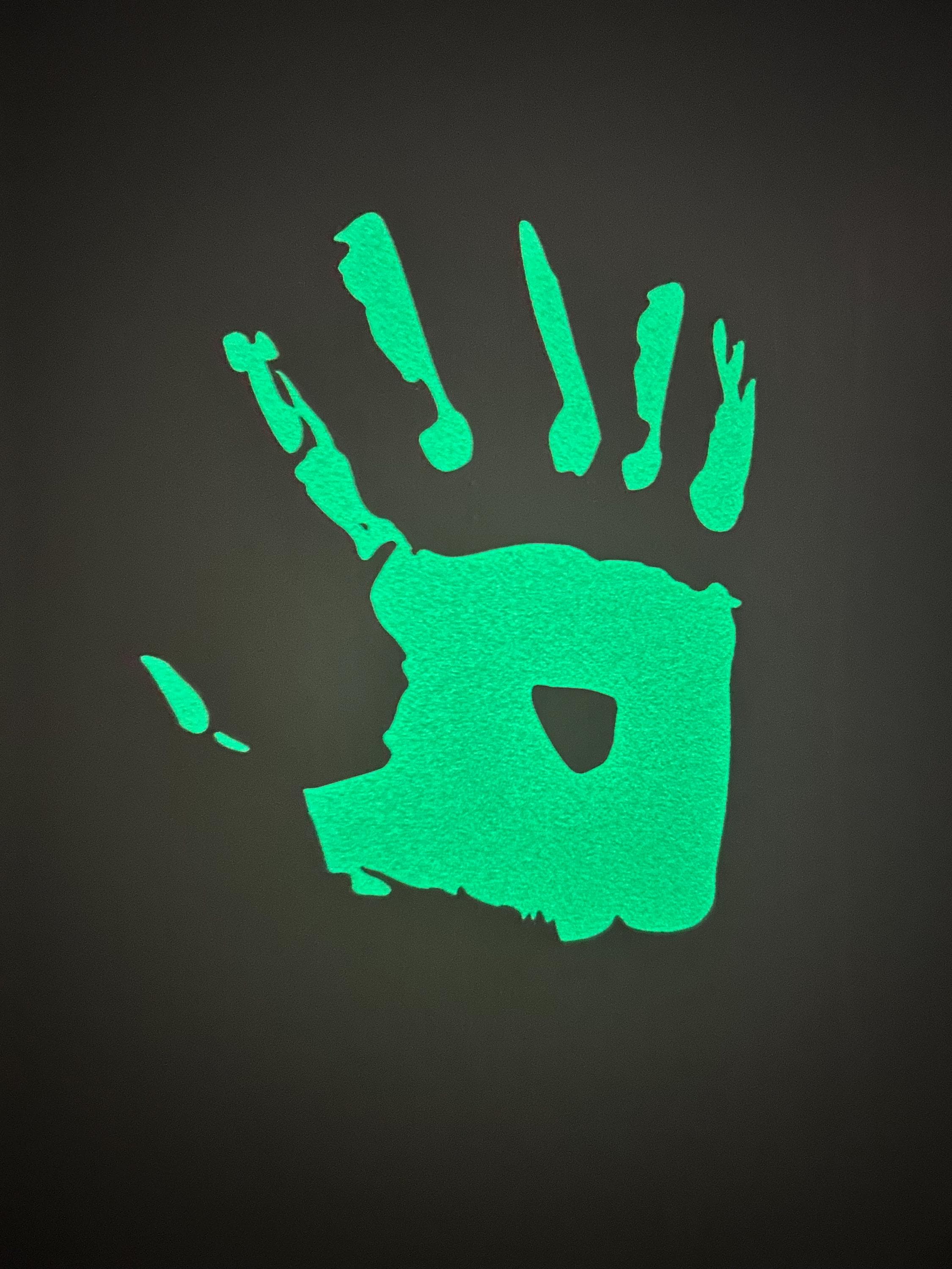 Obake Handprint Decal - Etsy