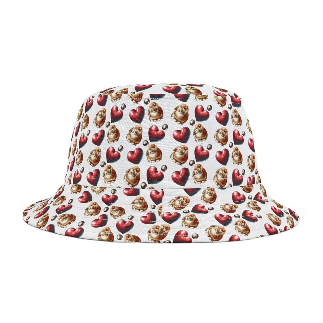Holland Lop Bunny Rabbit Bucket Hat, Cute Bunny Lover Gift, Easter ...