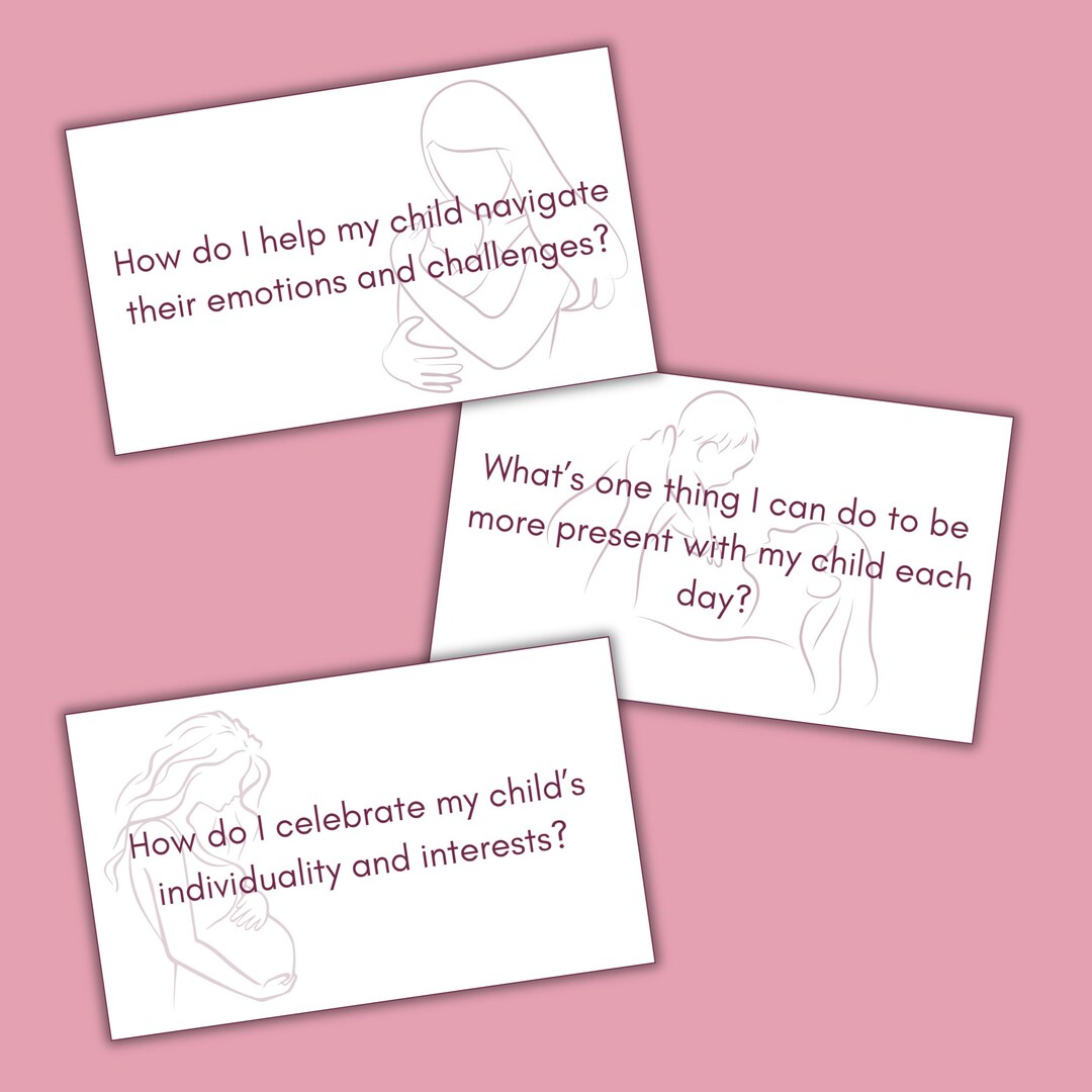 Self-reflection Flashcards for Mothers – 40 Printable Thought-provoking ...