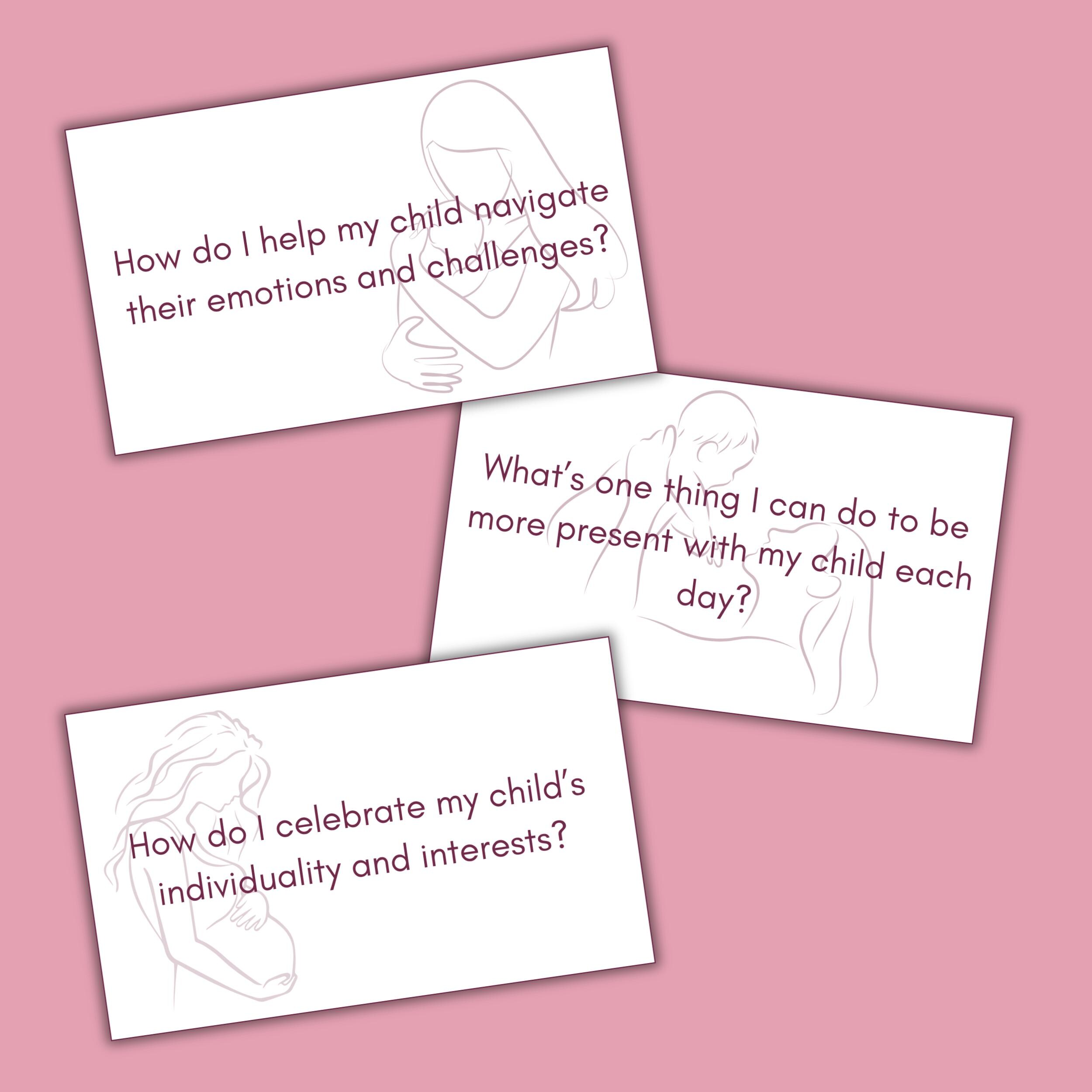 Self-reflection Flashcards for Mothers – 40 Printable Thought-provoking ...