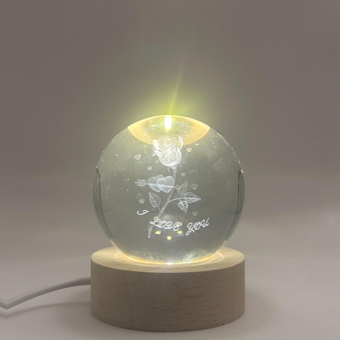 I Love You Crystal Ball, I Love You With Roses Crystal Ball, Roses ...