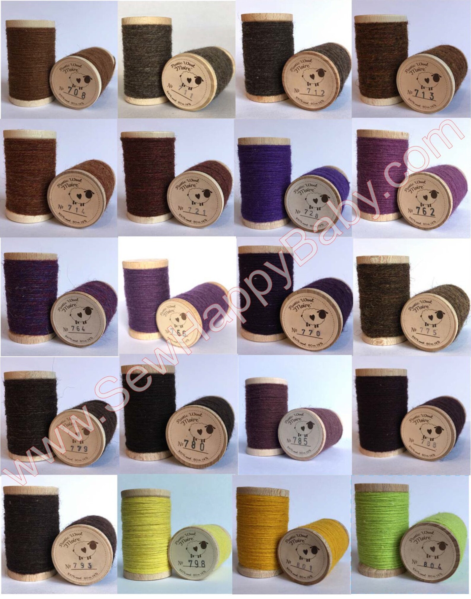 Moire Thread 100% Wool Rustic Thread Embroidery Wool Applique - Etsy