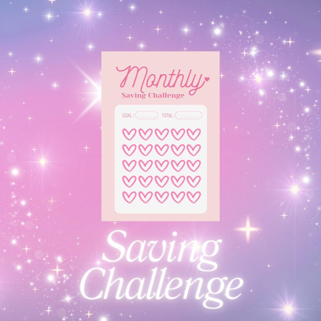 PRINTABLE Digital Montly Saving Tracker| A4 A5 Journal Page| Monthly ...