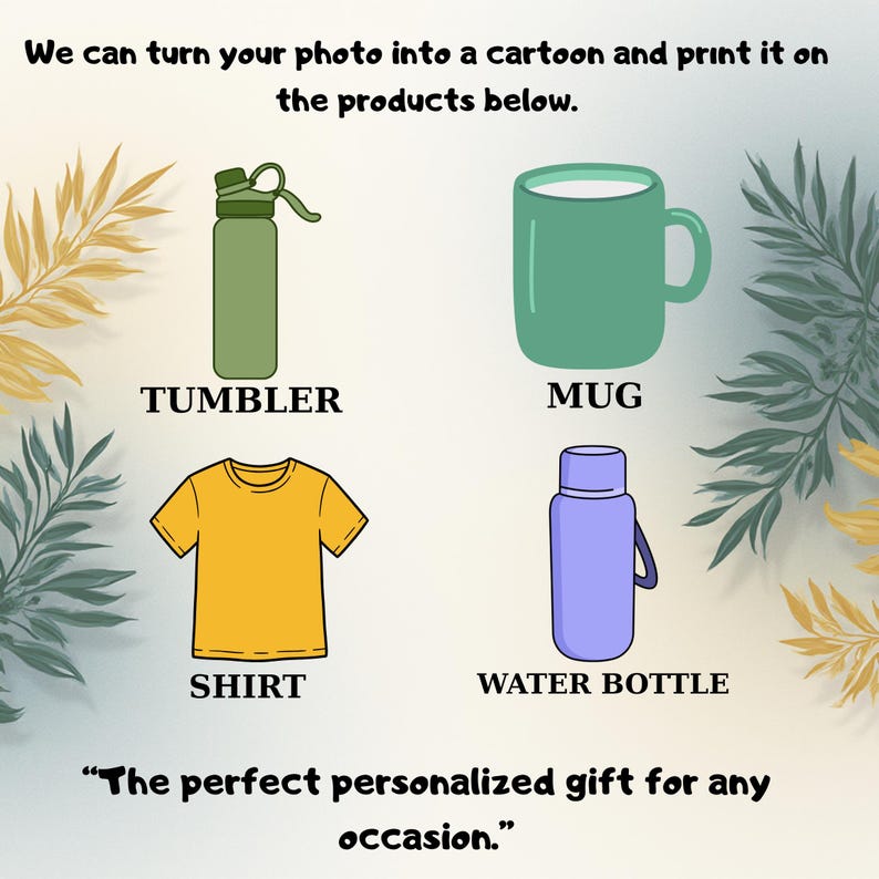 Digital Custom Cartoon Portrait, Personalised Family Portrait, Cartoon ...