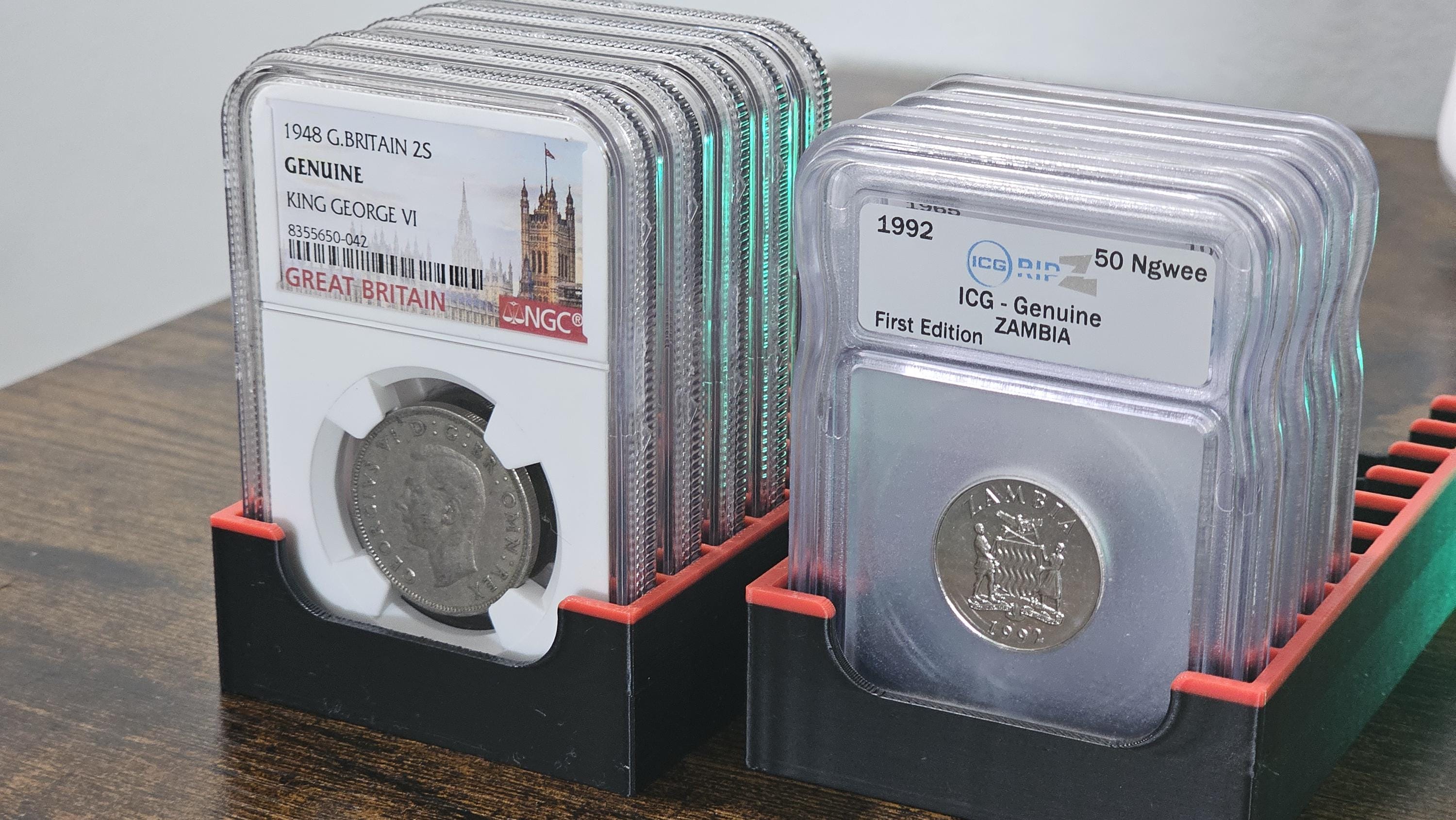3D Printed Coin Slab Holder: NGC, ICG, PCGS Certified Coins - Etsy