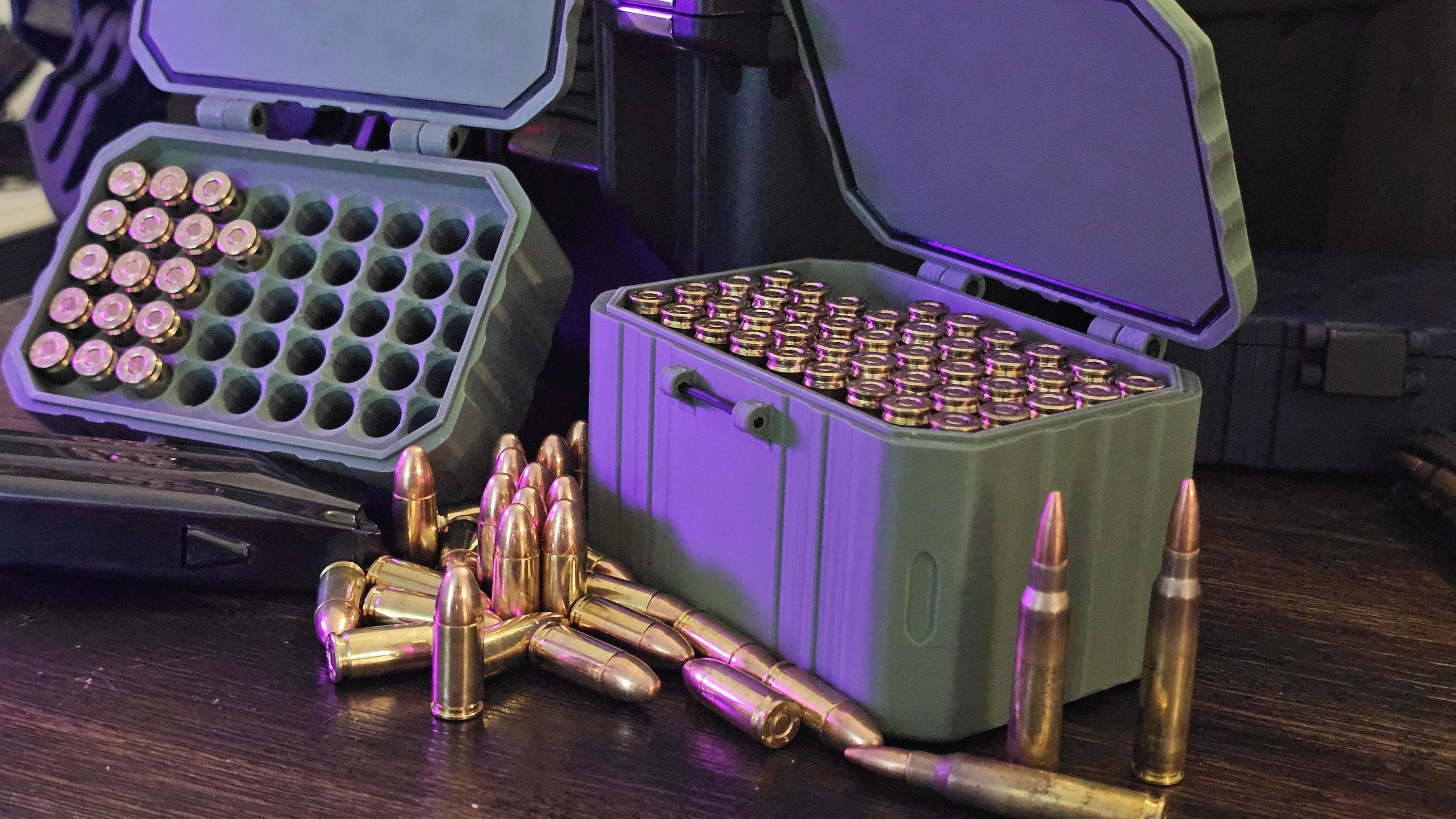 Personalized Ammo Storage Box: 3D Printed Case Stackable - Etsy