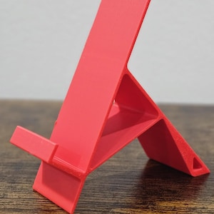 Cell Phone Stand - Minimalist Style - 3D Printed With Cable Port - Etsy