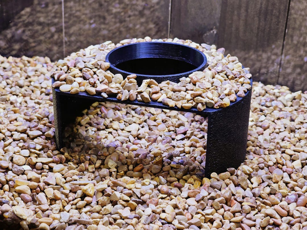 Fish Tank Front Round Cave | Shrimp or Fish Hideout Aquascape With ...