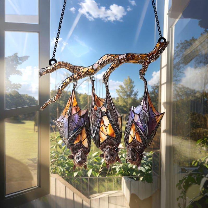 Bat Suncatcher - Etsy